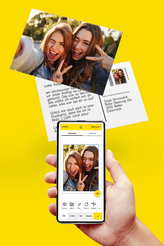 The Austrian Post CardStudio - design personalised postcards - PostAG