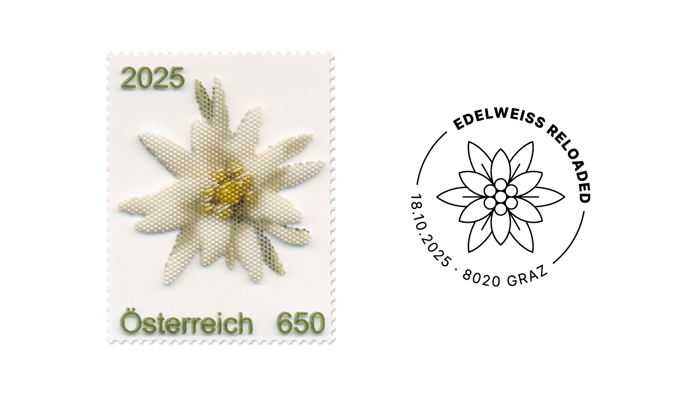 Commemorative stamp Edelweiss - PostAG